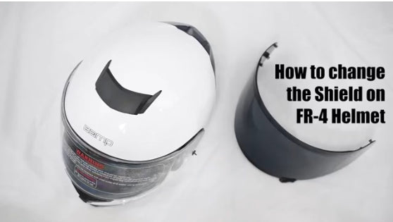 How to install a shield on the new FR-4 Helmet – Bryke Racing