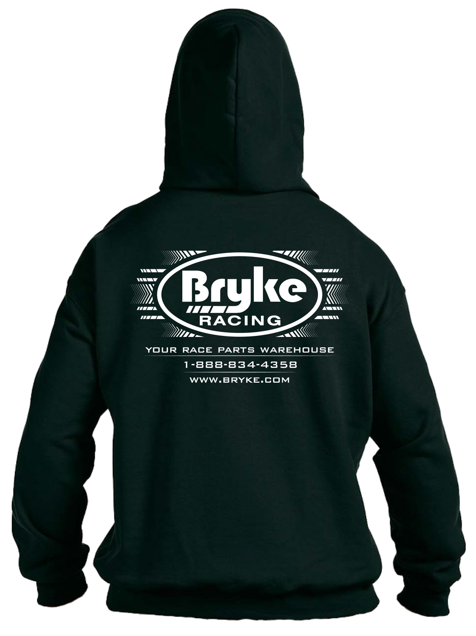 Bryke Racing Hoodie - White Lettering