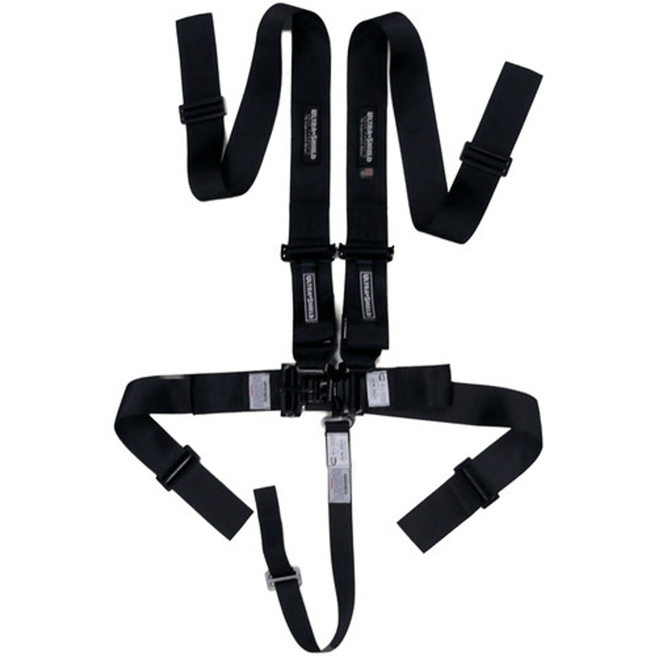Ultra Shield Racing Harness Belts Black Latch and Link Ratcheting ...