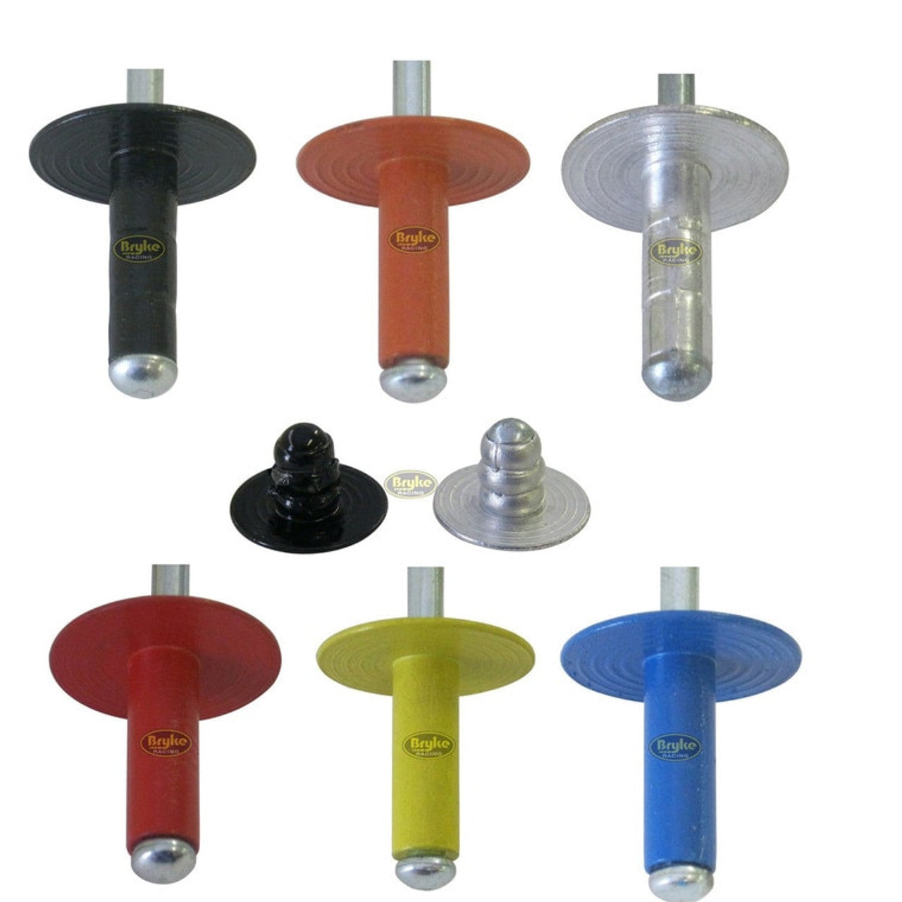 Large Head All Aluminum Multi-Grip Rivets 250 ct. 3/16" – Bryke Racing