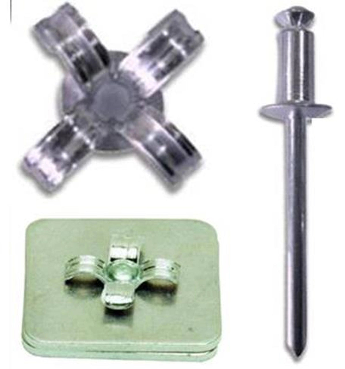 3/16" Peel Style Large Head White Rivets 250ct – Bryke Racing