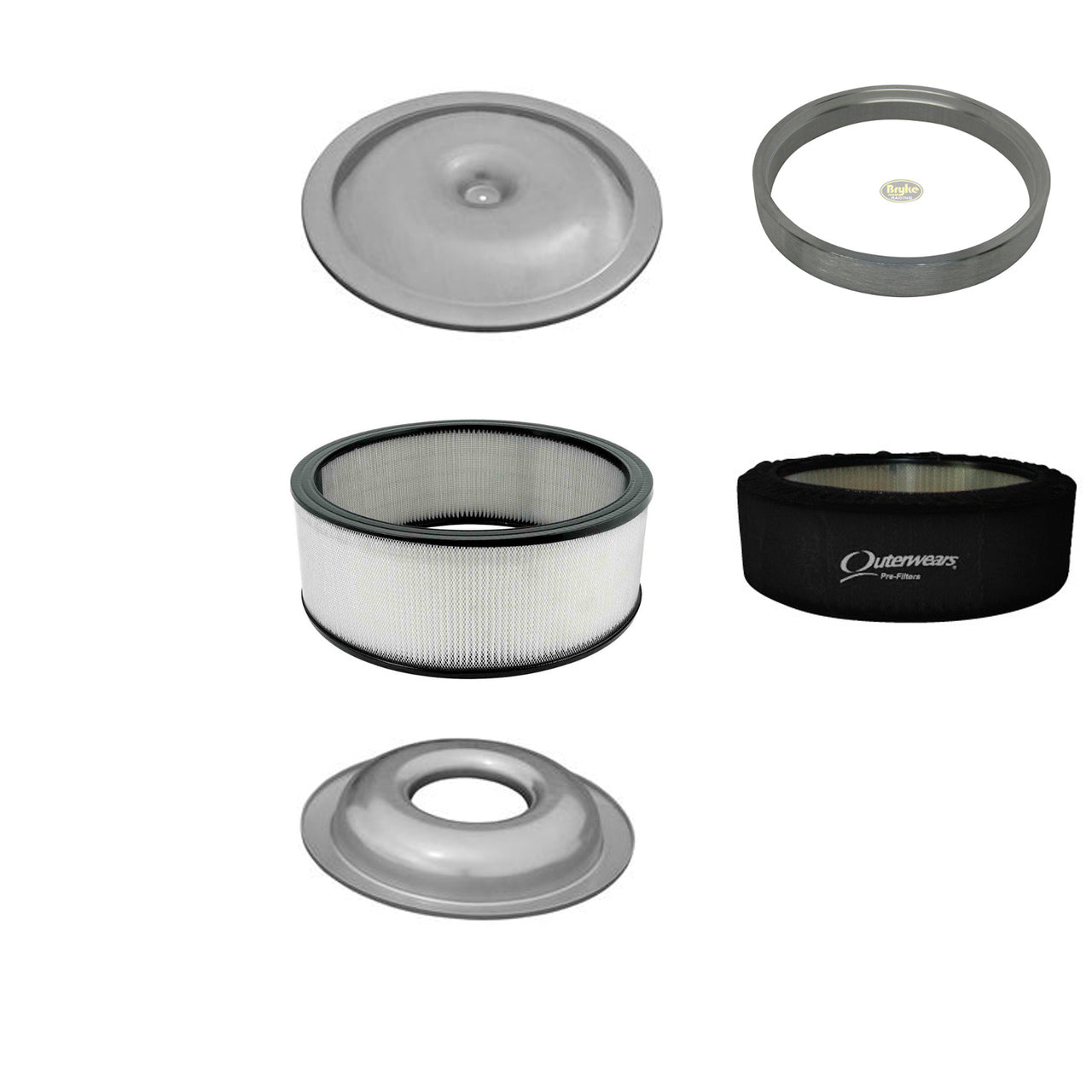 Ultra Flow Air Cleaner Kit With Red Pre-Filter – Bryke Racing