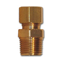 Brass Fitting 3/16 compression x 1/8 Male – Bryke Racing